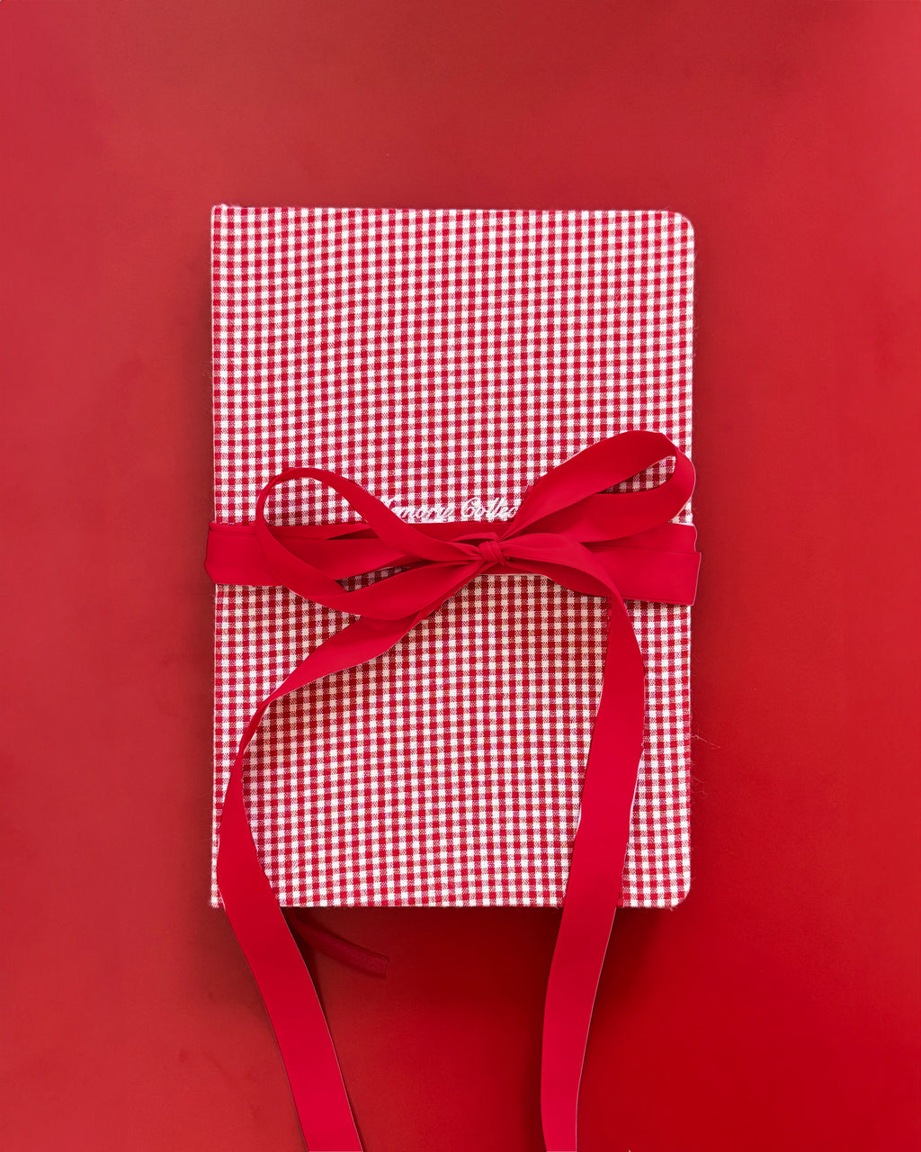SIGNATURE RIBBON JUNK JOURNAL | CHERRY (RED GINGHAM + RED RIBBON ...