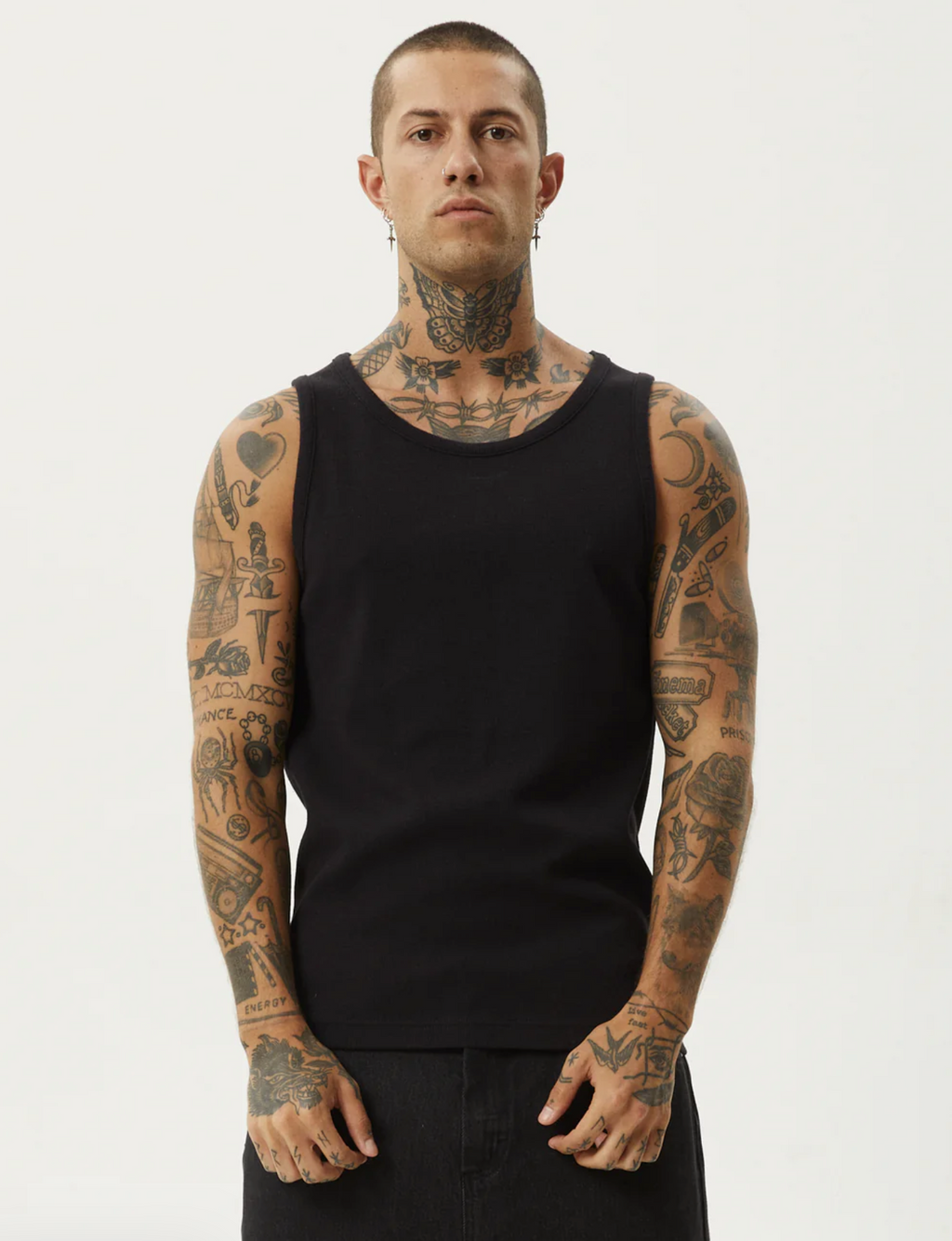 PARAMOUNT RIB SINGLET | BLACK – Sean Scott Boutique